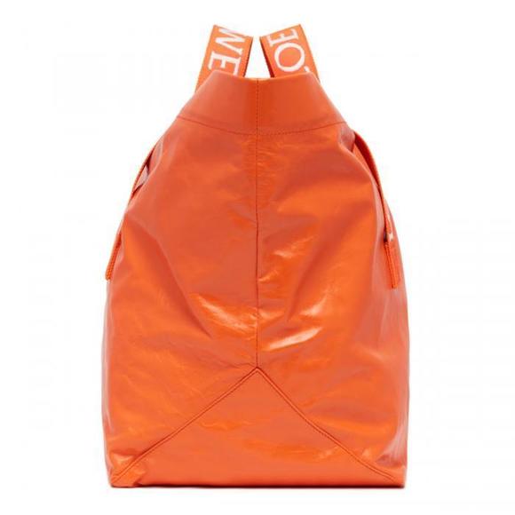 Loewe | Bags | Loewe Fold Orange Paper Shopper Tote Bag | Poshmark